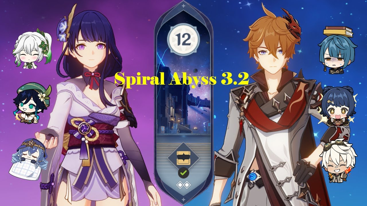 Archon Team & Childe National | Spiral Abyss 3.2 Floor 12 (9 Stars ...