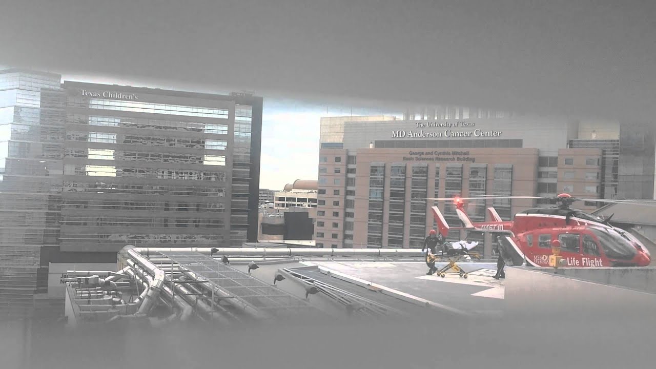 Life Flight Unloading @ Houston Methodist Hospital - YouTube