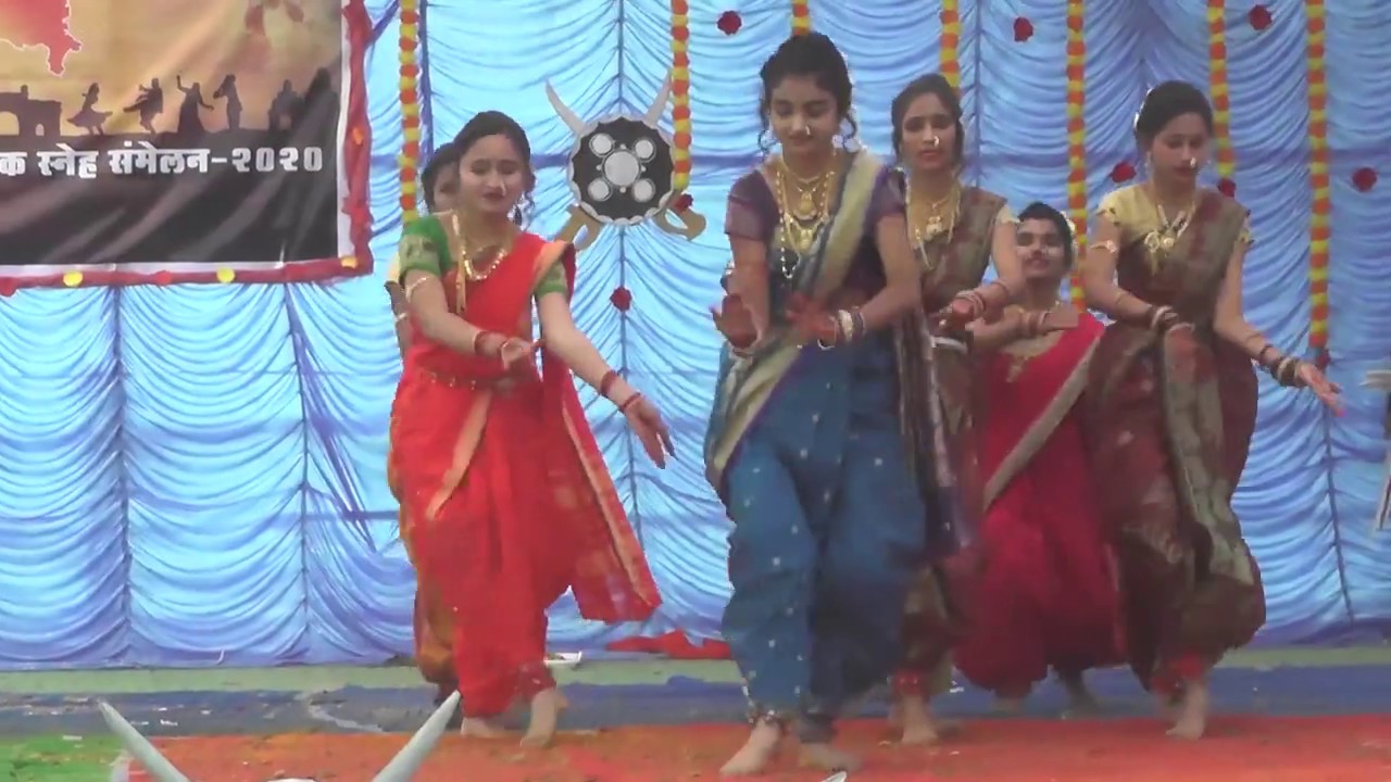 Svvs school Sillod स्नेह संमेलन 2020 लावणी सॉन्ग वर्ग 10th - YouTube