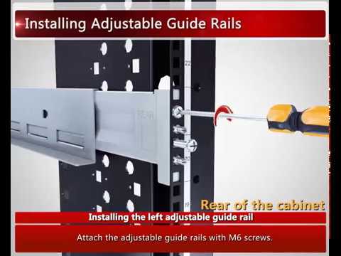 Huawei OceanStor V3: Installing Adjustable Guide Rails (2U&3U) - YouTube