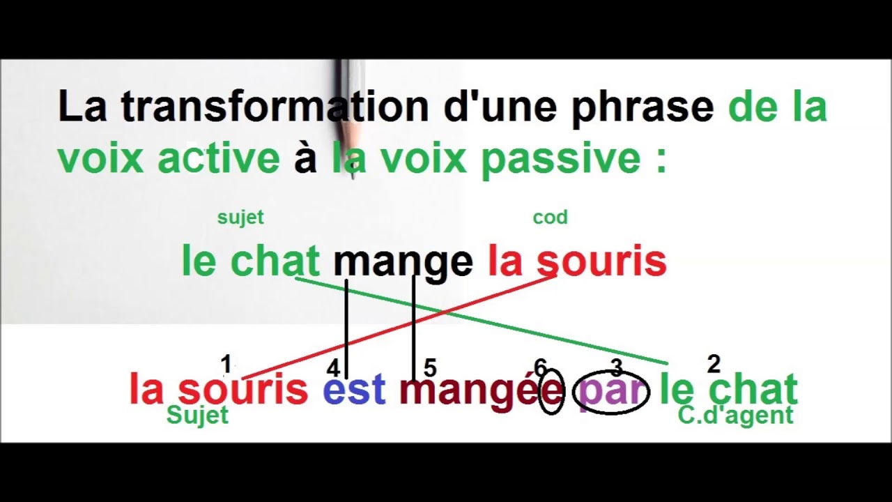 La voix active et la voix passive - YouTube