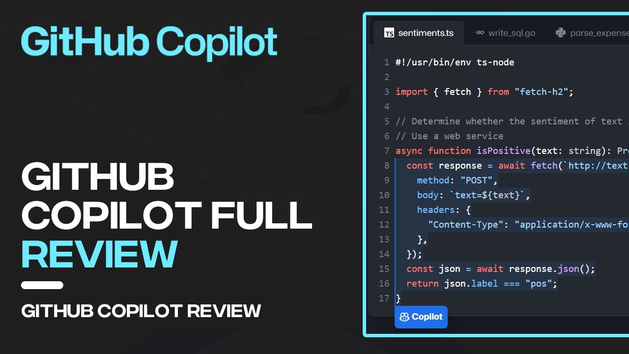 Github Copilot Review - Is it Better Than ChatGPT? - YouTube