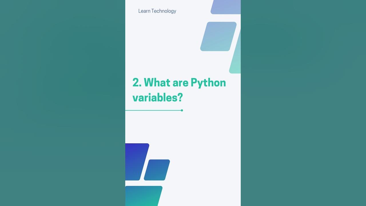 Python Variables Python Interview Questions Pythontutorial Interview Variables Youtube