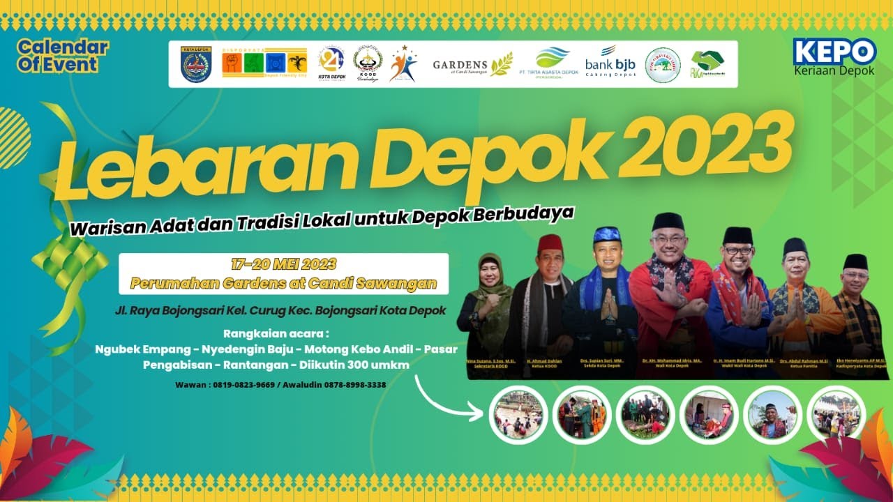 Puncak Acara Lebaran Depok 2023 | Pekan Kebudayaan Daerah - YouTube