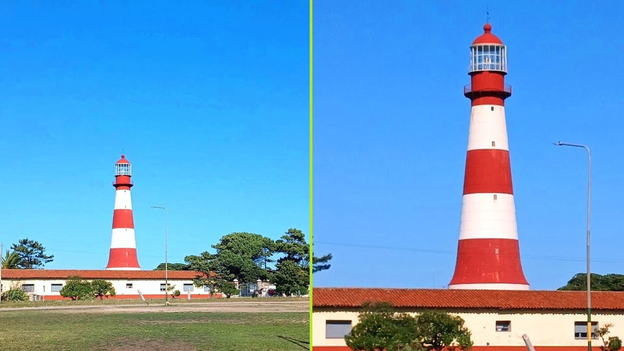The lighthouse of "Punta mogotes", Mar del Plata city, Buenos Aires ...