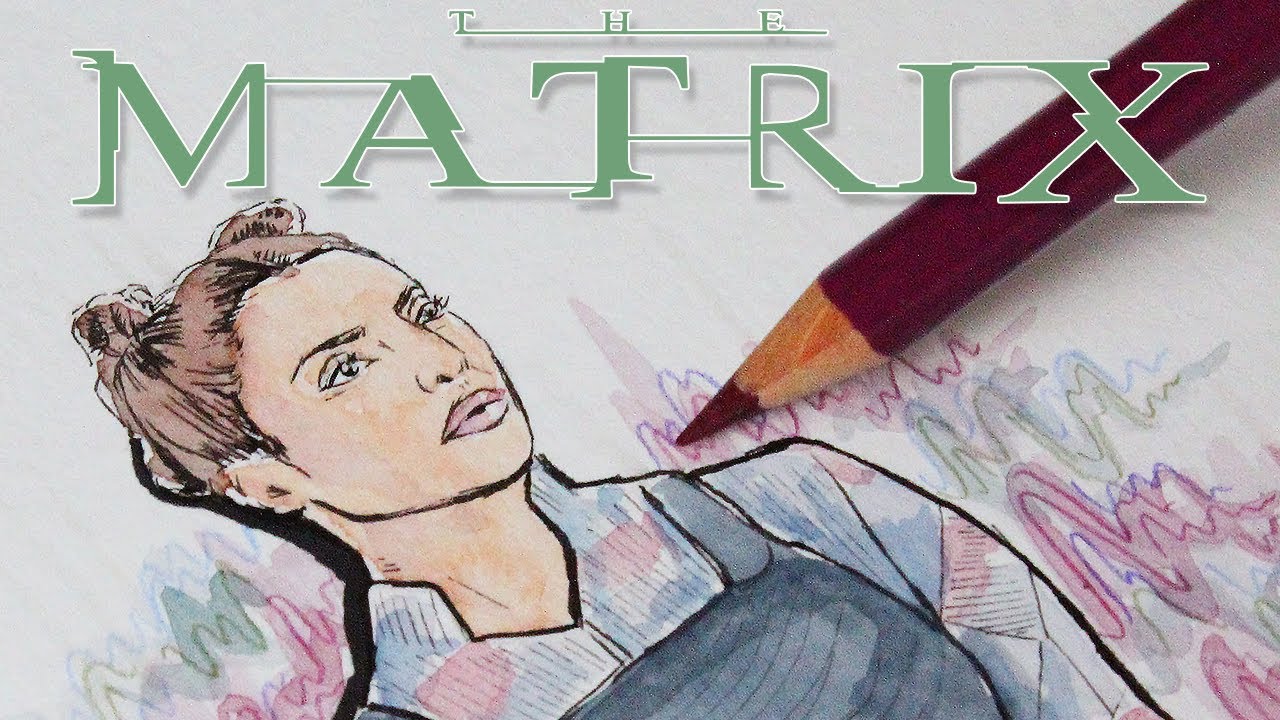 Drawing Priyanka Chopra's First Look in THE MATRIX 4 using ink ...