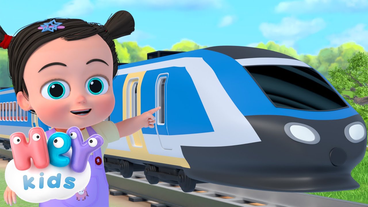 La Cancion Del Tren! | Canciones de Vehículos para Niños | HeyKids ...