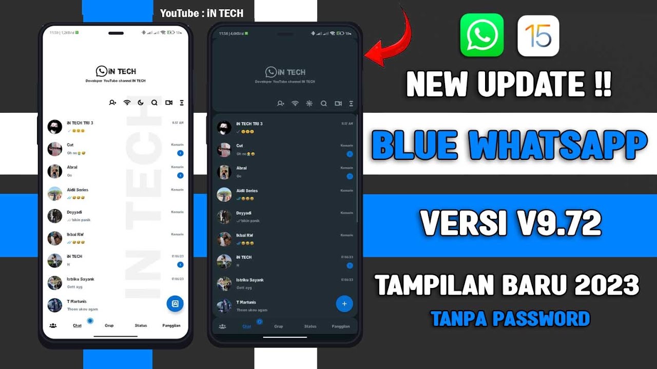 🈯 BLUE WHATSAPP TERBARU 2023 !! BLUE WA PLUS V9.72 TERBARU 2023 - YouTube