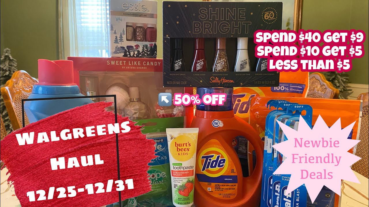 WALGREENS HAUL 12/25-12/31 | NEWBIE FRIENDLY DEALS | LESS THAN $5 ...