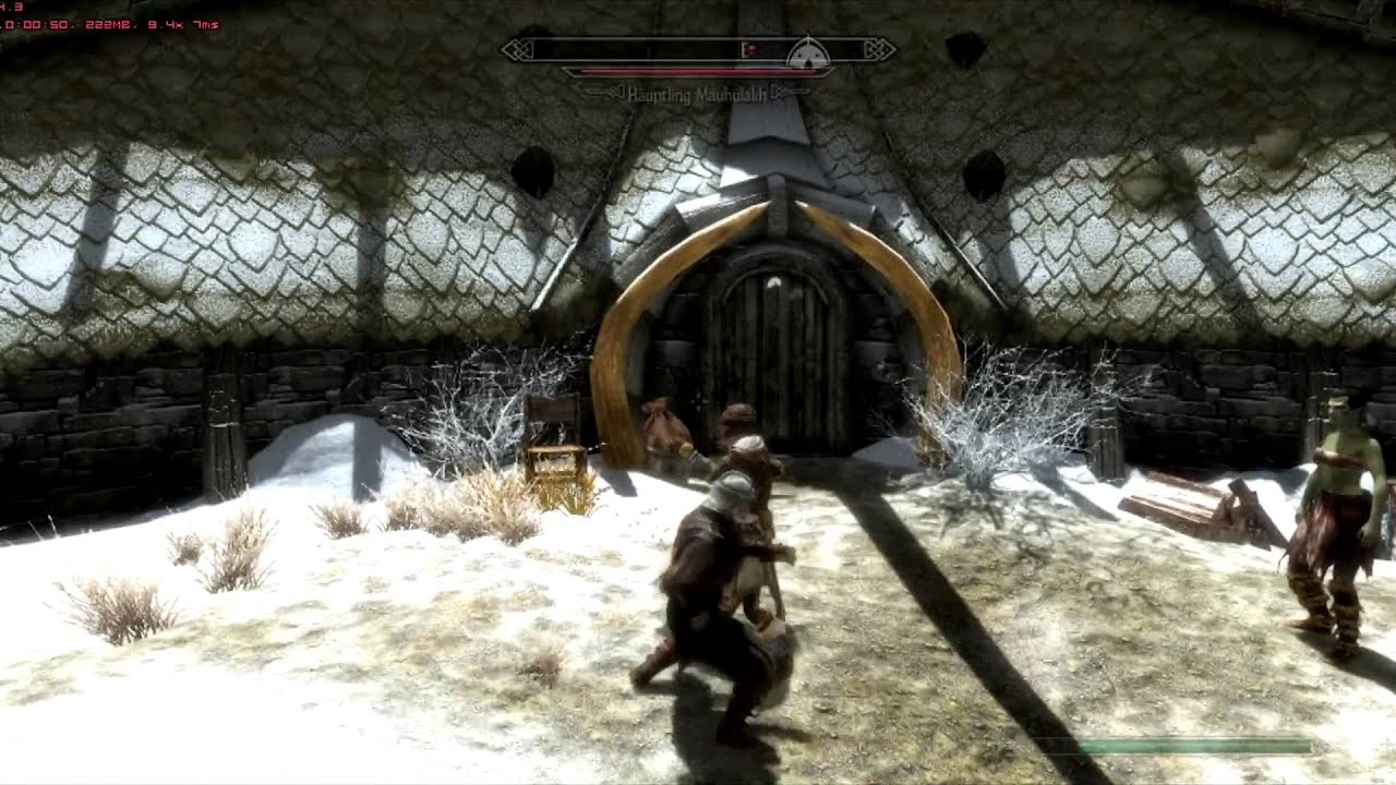 Skyrim - Ork vs. Elf [ Prügelei ] - YouTube
