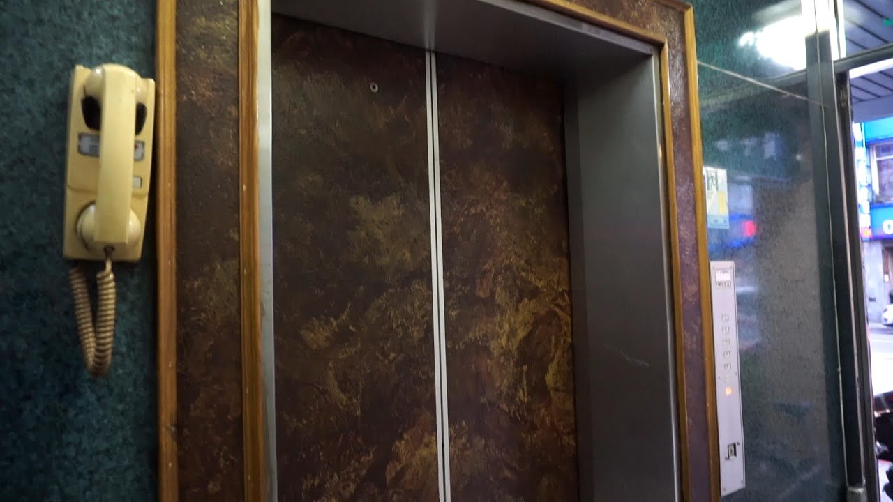 Original vintage Nippon Elevator traction elevator @ 131 Jilin Road, Taipei, Taiwan - YouTube