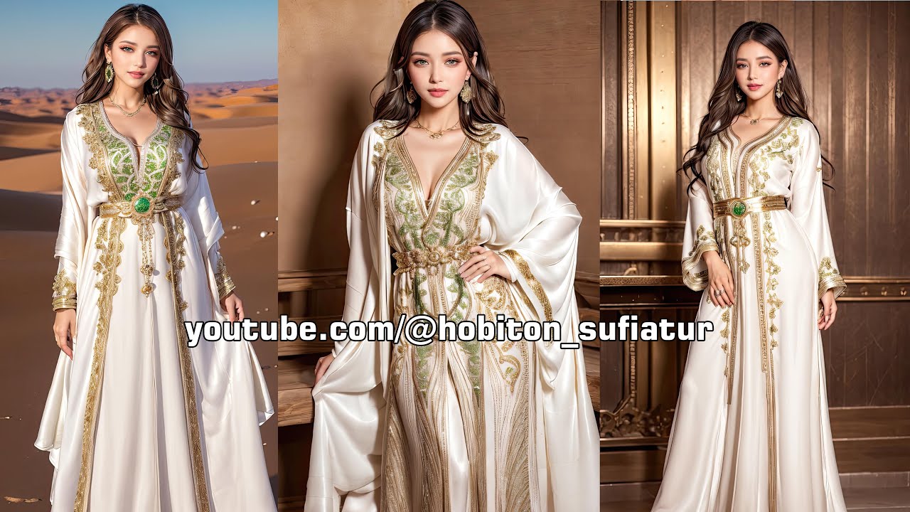 #3 Middle East Fashion Arab Morocco Kaftan Lookbook Ai [4K] #morocco # ...