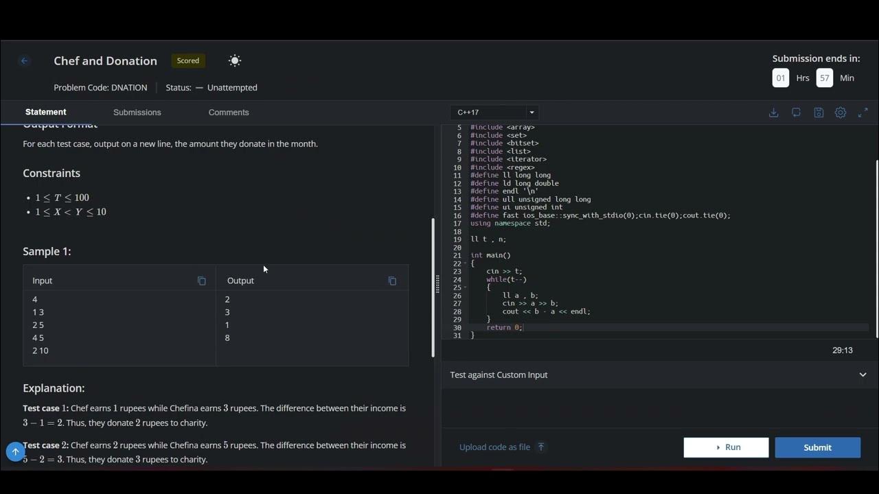 Codechef Starters 84 (Div. 4) | A solution - YouTube