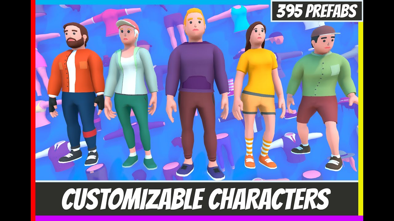 Customizable 3D Characters Vol 2 - YouTube