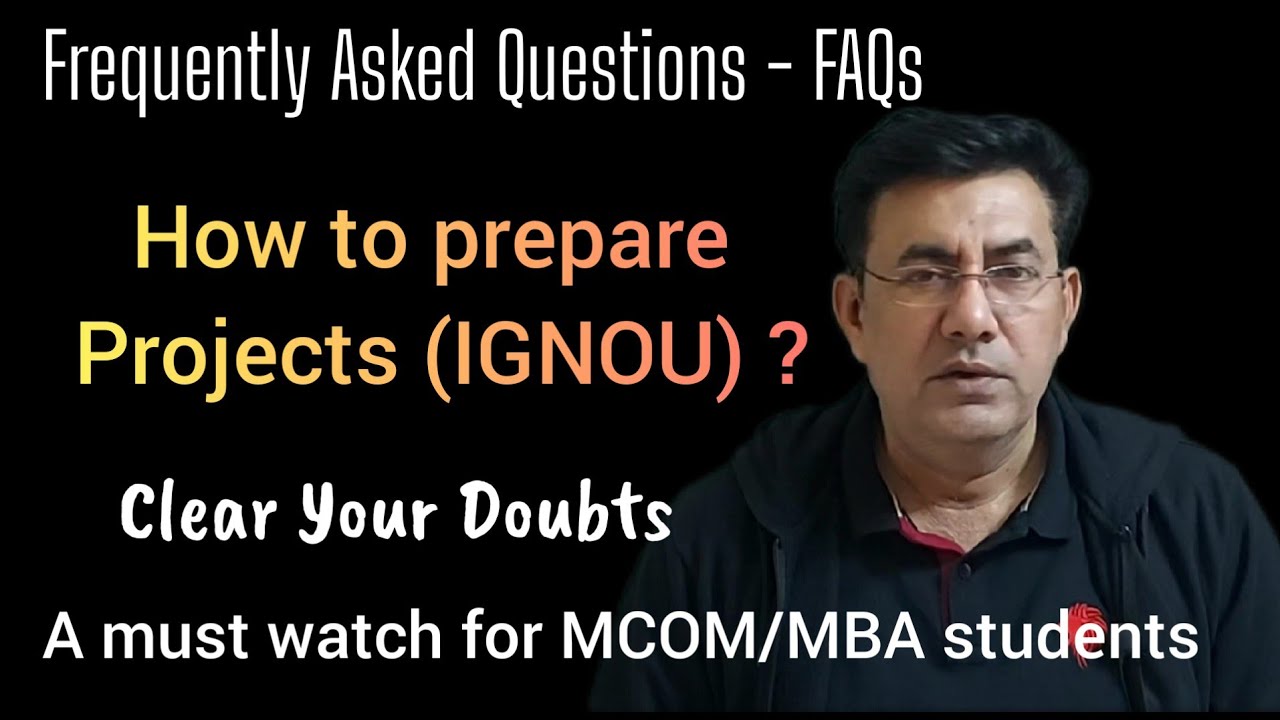#IGNOU PROJECT #MCOP-01 #How to prepare Projects ? - YouTube