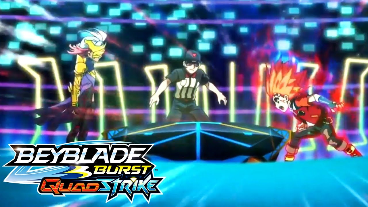 PAX DERROTA AIGER e SHU CHOCA PAX EP 24 BEYBLADE BURST QUAD STRIKE ...