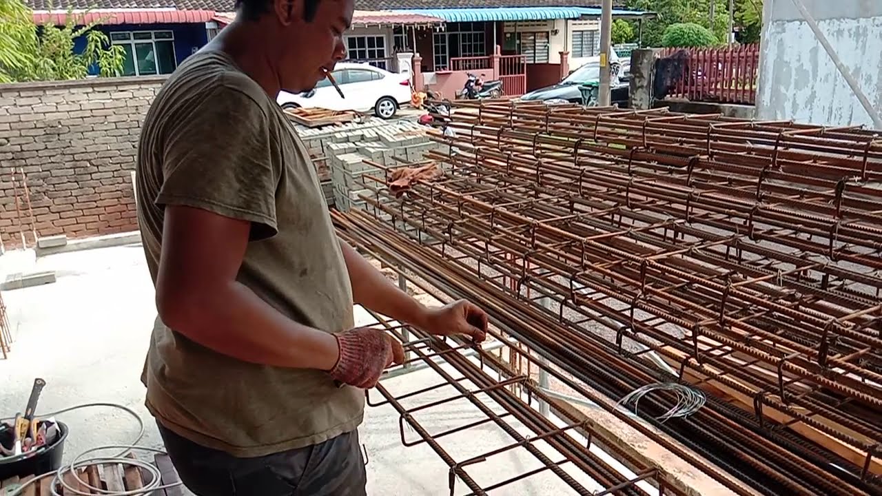 Tururial ikat besi tiang besi y-12 besi ling r-6 - YouTube