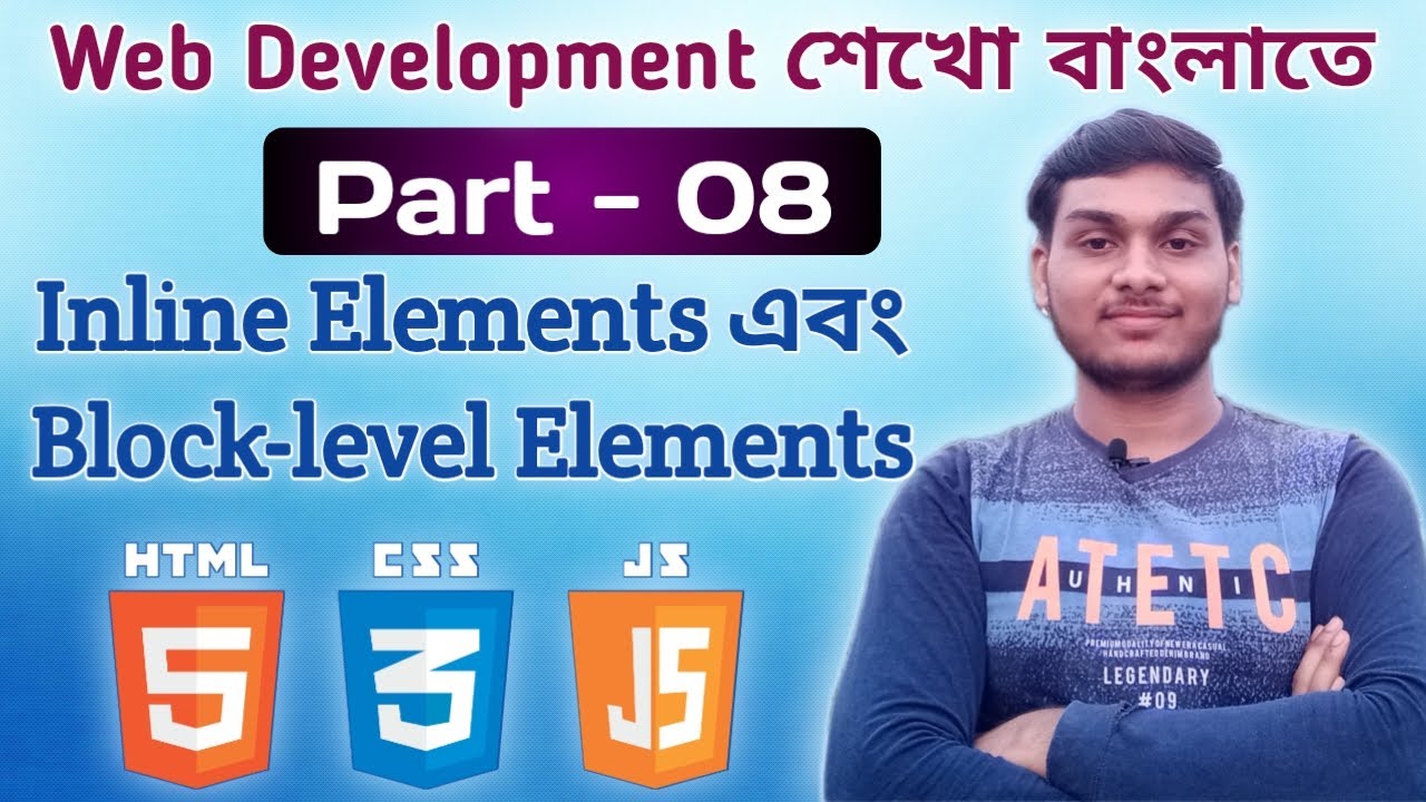 Web Development Tutorials Part 08 Html Tutorial Inline And Block Level Elements Soumalya