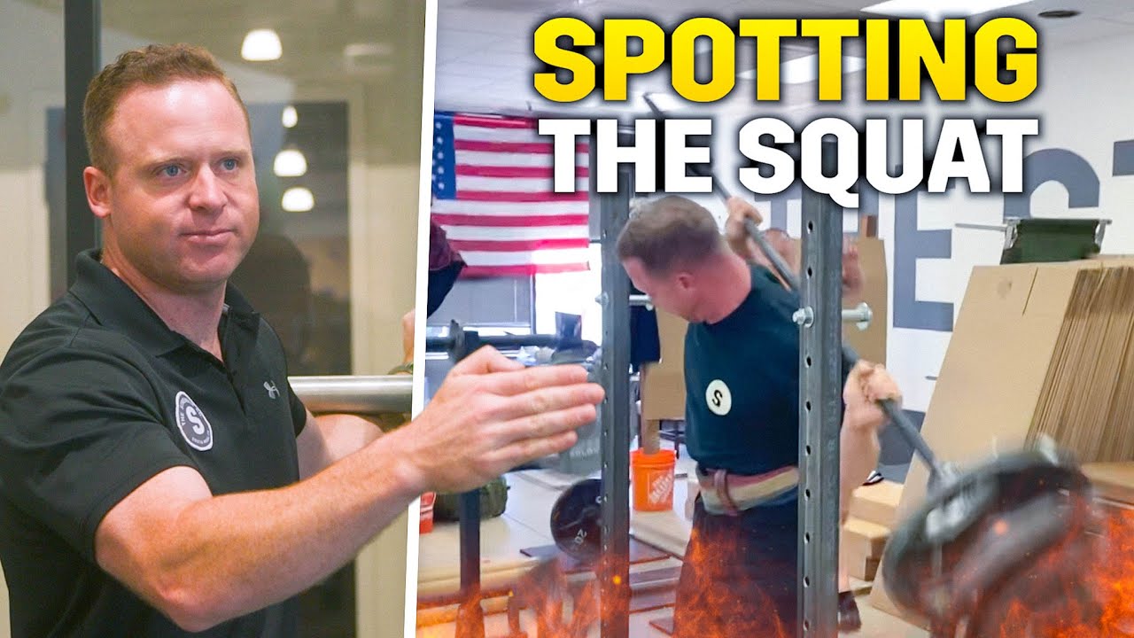 How to Safely Spot the Back Squat - YouTube