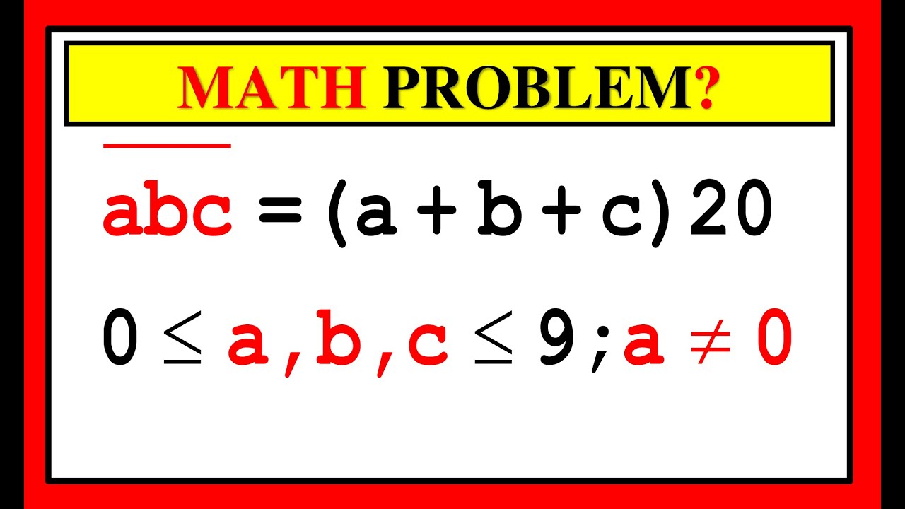 Belgium | Olympiad math question for grade 5 | Dare to solve this ...