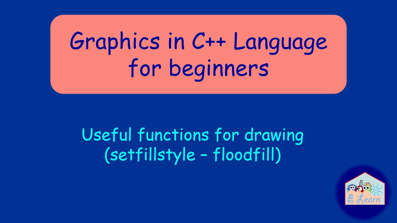 Lesson 4 C++ Language setfillstyle – floodfill - YouTube