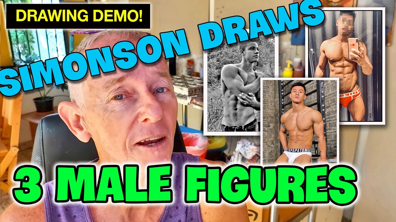 Simonson Draws 3 Male Figures - YouTube