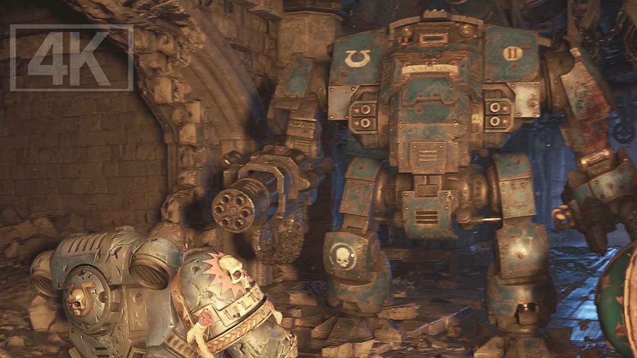 WARHAMMER 40K Dreadnought Battle Scene vs Thousand Sons - Space Marine ...