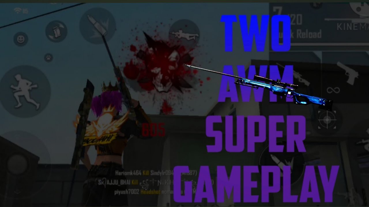 TWO AWM SUPER GAMEPLAY.😱😱😱 - YouTube