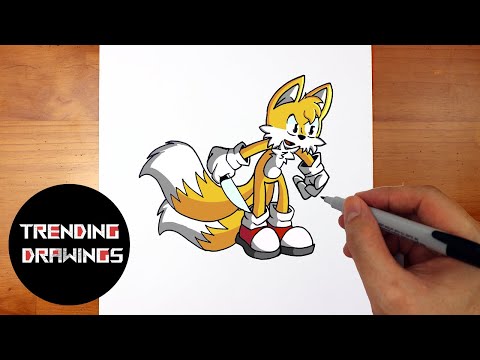 How To Draw FNF MOD Character - Tails Diary Easy Step by Step - YouTube