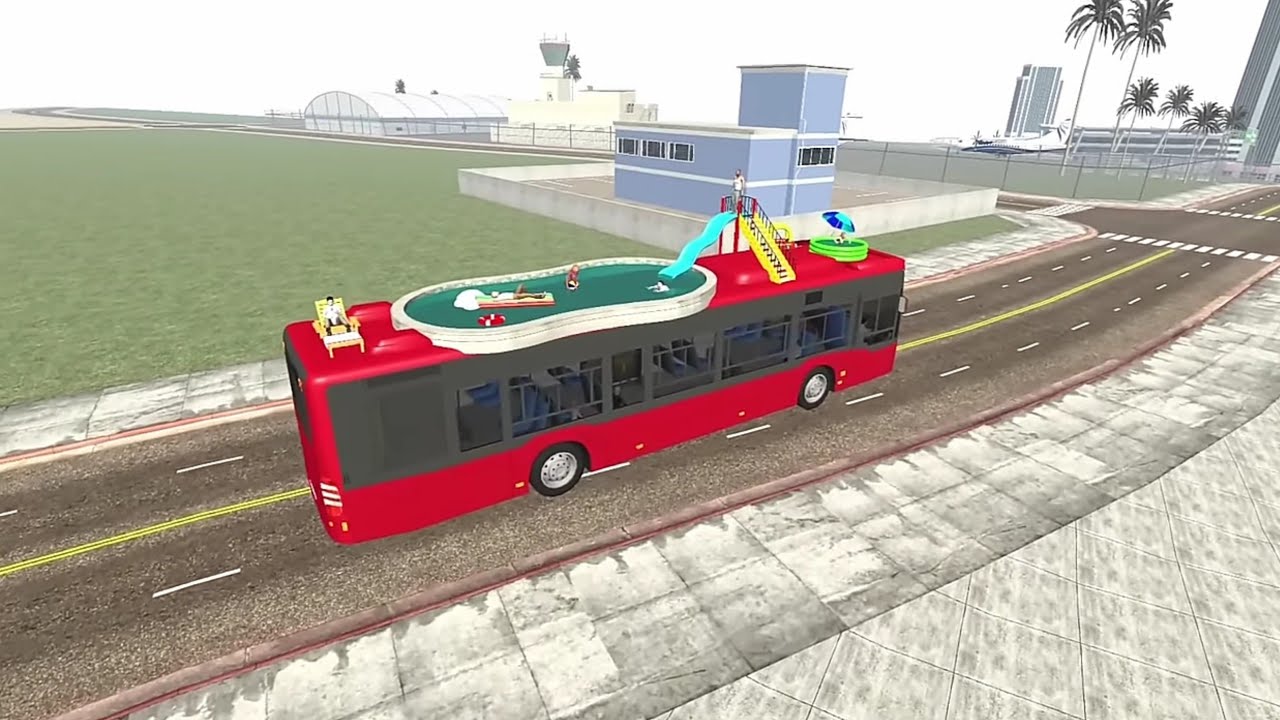 Franklin Build😱 Moving Swimming Pool on Bus _Indian Bike Driving 3D ...