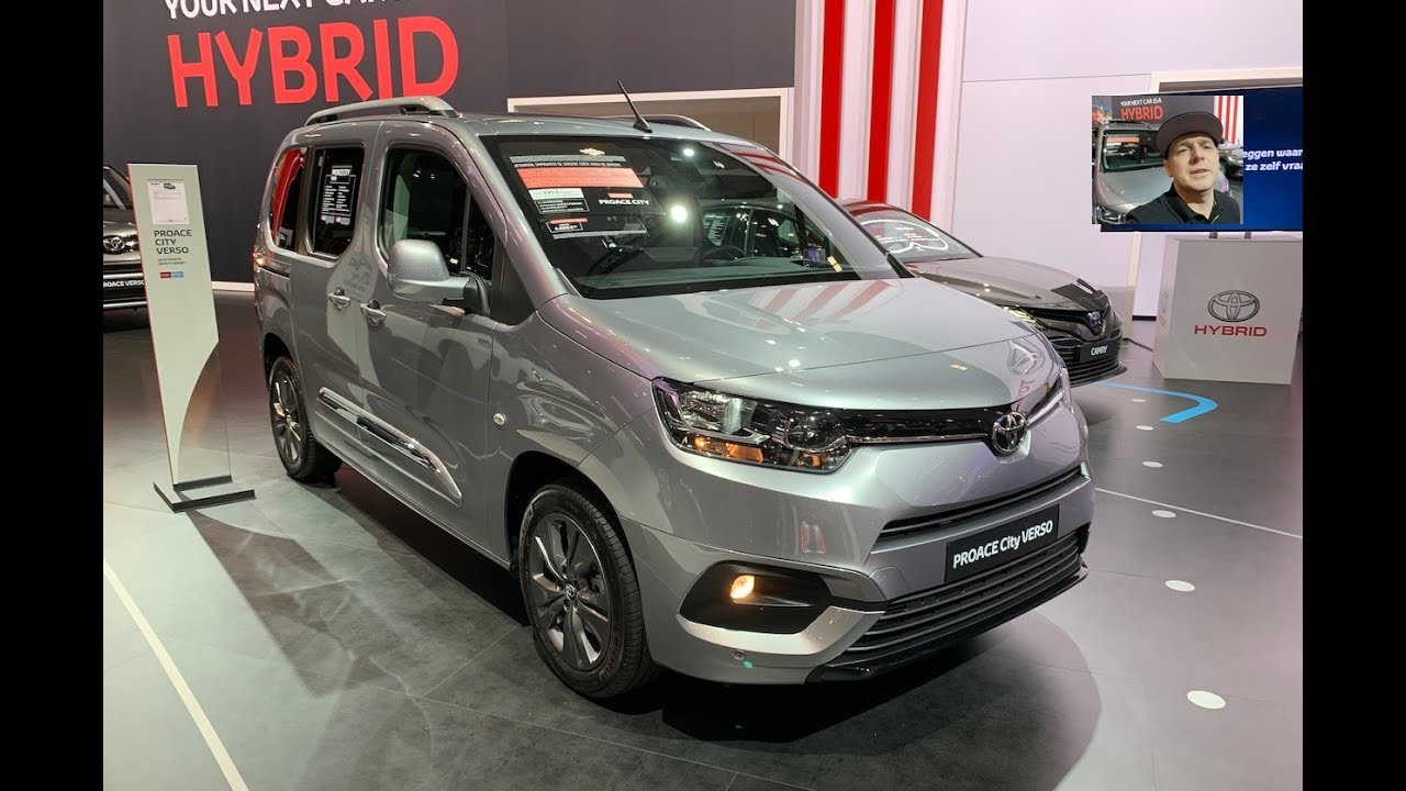 Toyota Proace City Verso family Van Pro Ace Minivan car new model ...