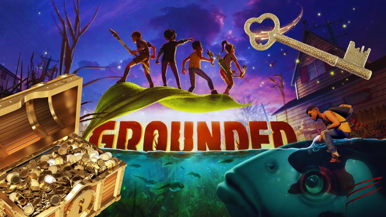 *NEW* GROUNDED PS5 UPDATE Finding super chip, treasure key and pond lab ...