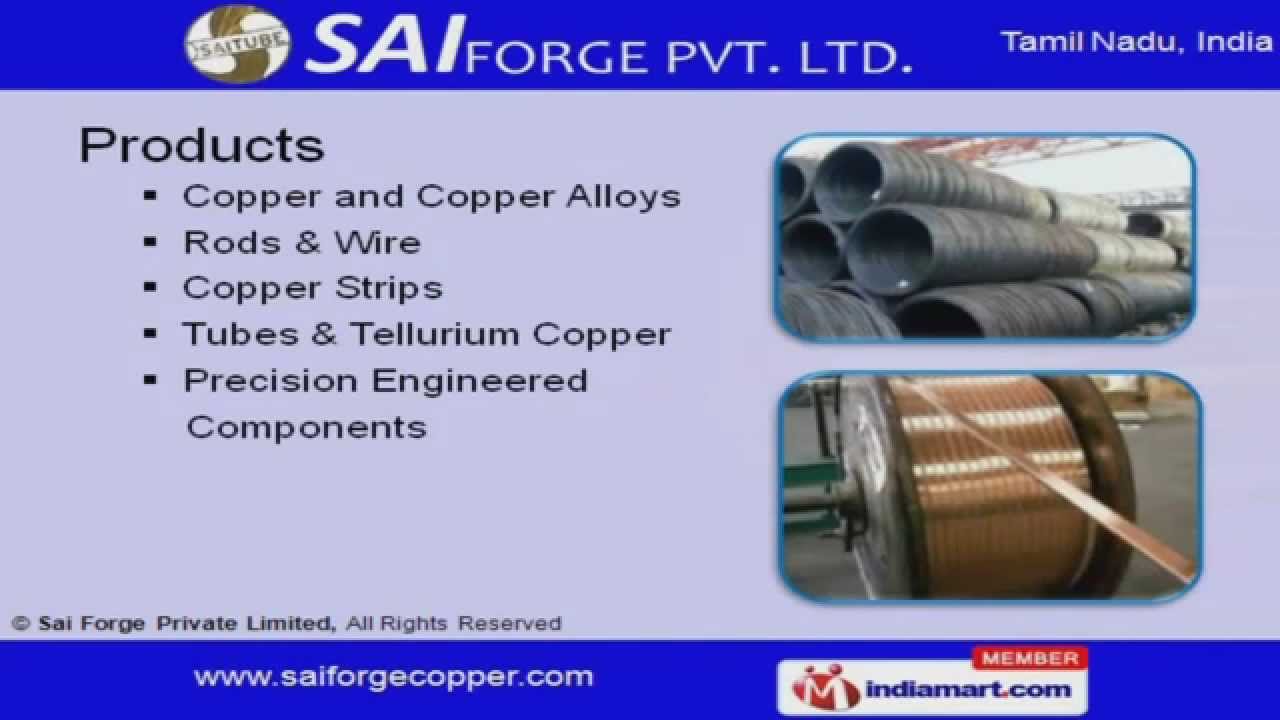 Copper Products by Sai Forge Private Limited, Chennai - YouTube