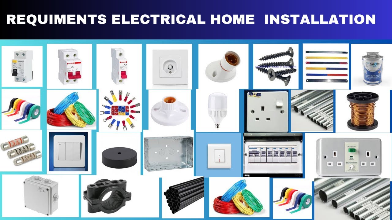 required electrical material for constructing a new house#electricity # ...
