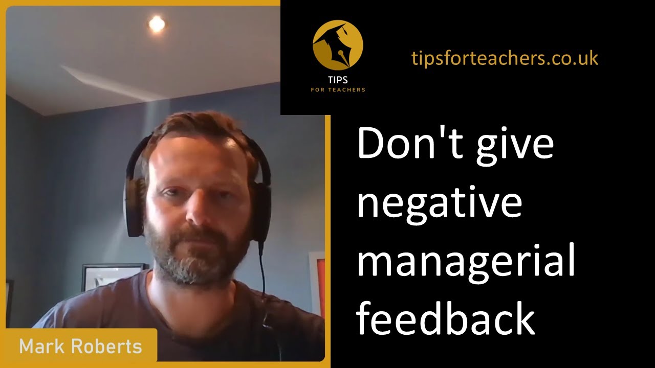 Mark Roberts - Tips for teachers