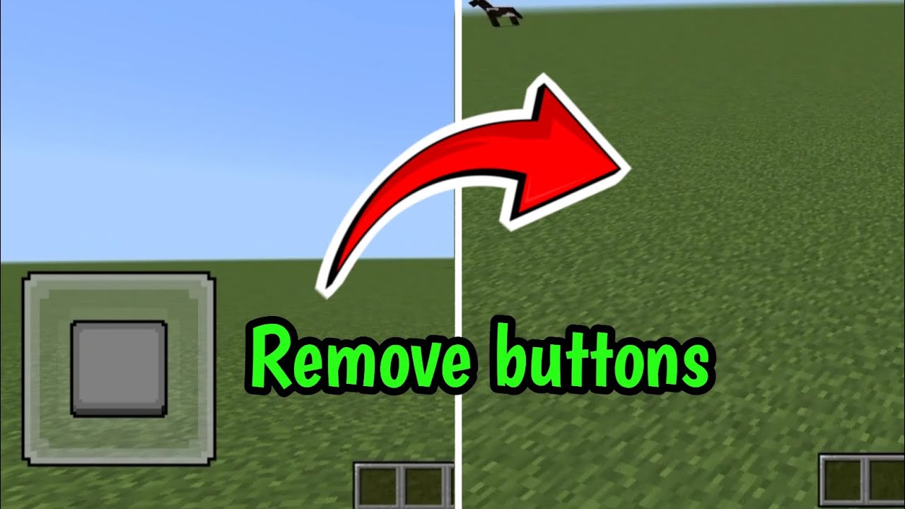 How to remove buttons in Minecraft - YouTube