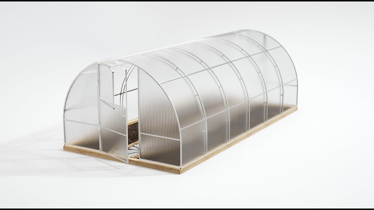 Greenhouse 3D model - YouTube