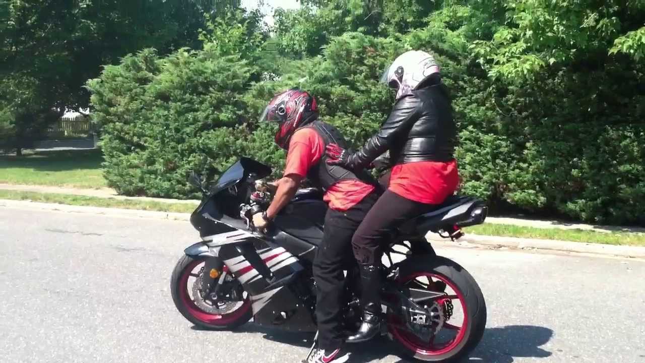 First motorcycle ride scary ! - YouTube