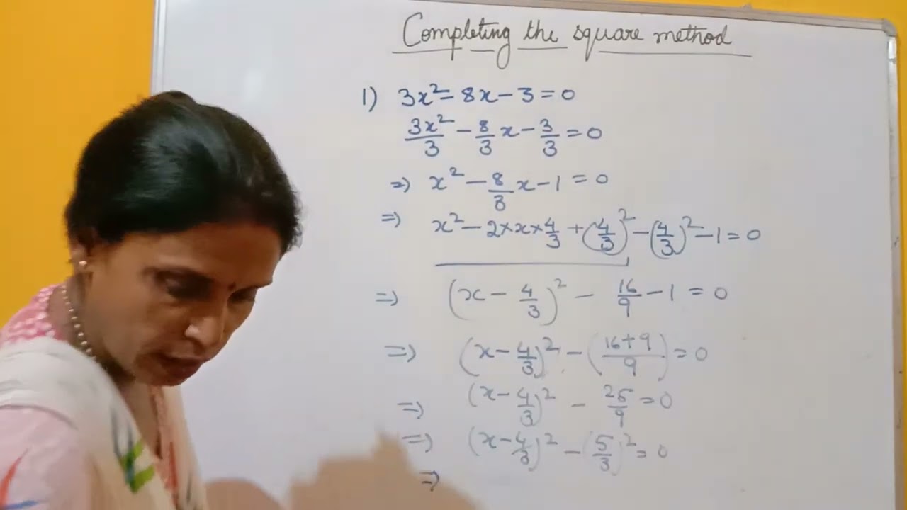Completing The Square Method For Class 10 YouTube Completing The Square Method For Class 10 YouTube