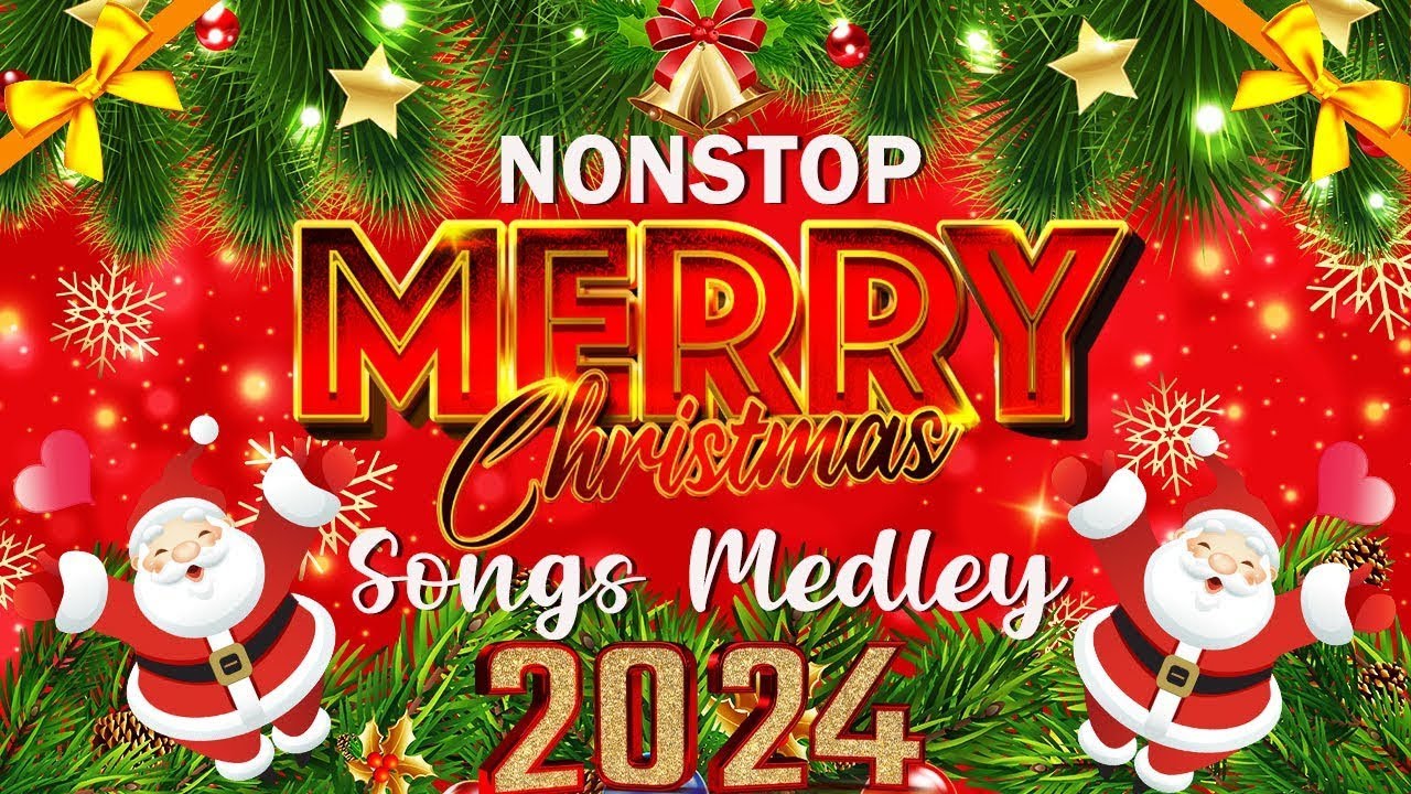 Merry Christmas 2024 🎅 Nonstop Christmas Songs Medley 2024 🎅 Best ...