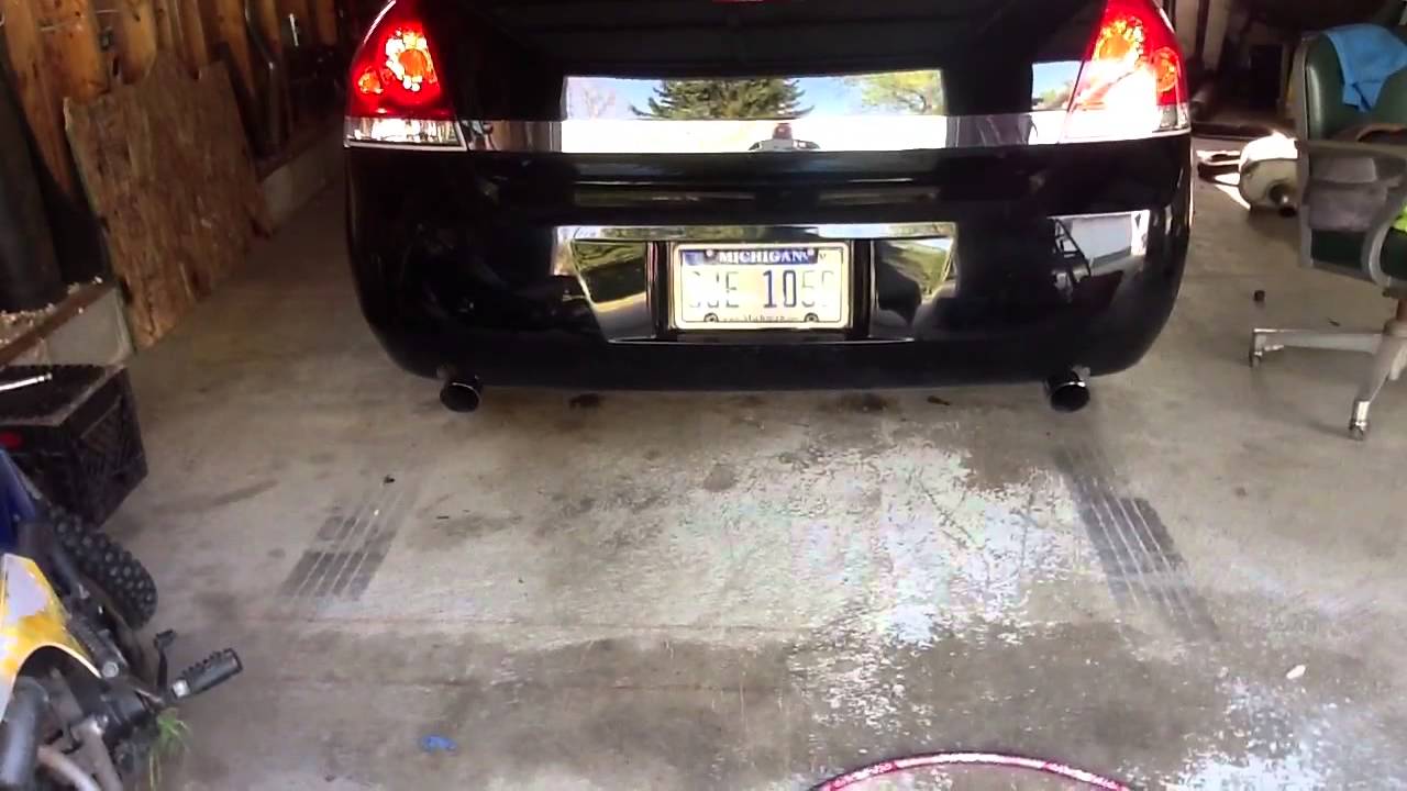 2011 impala custom exhaust 3.5l - YouTube