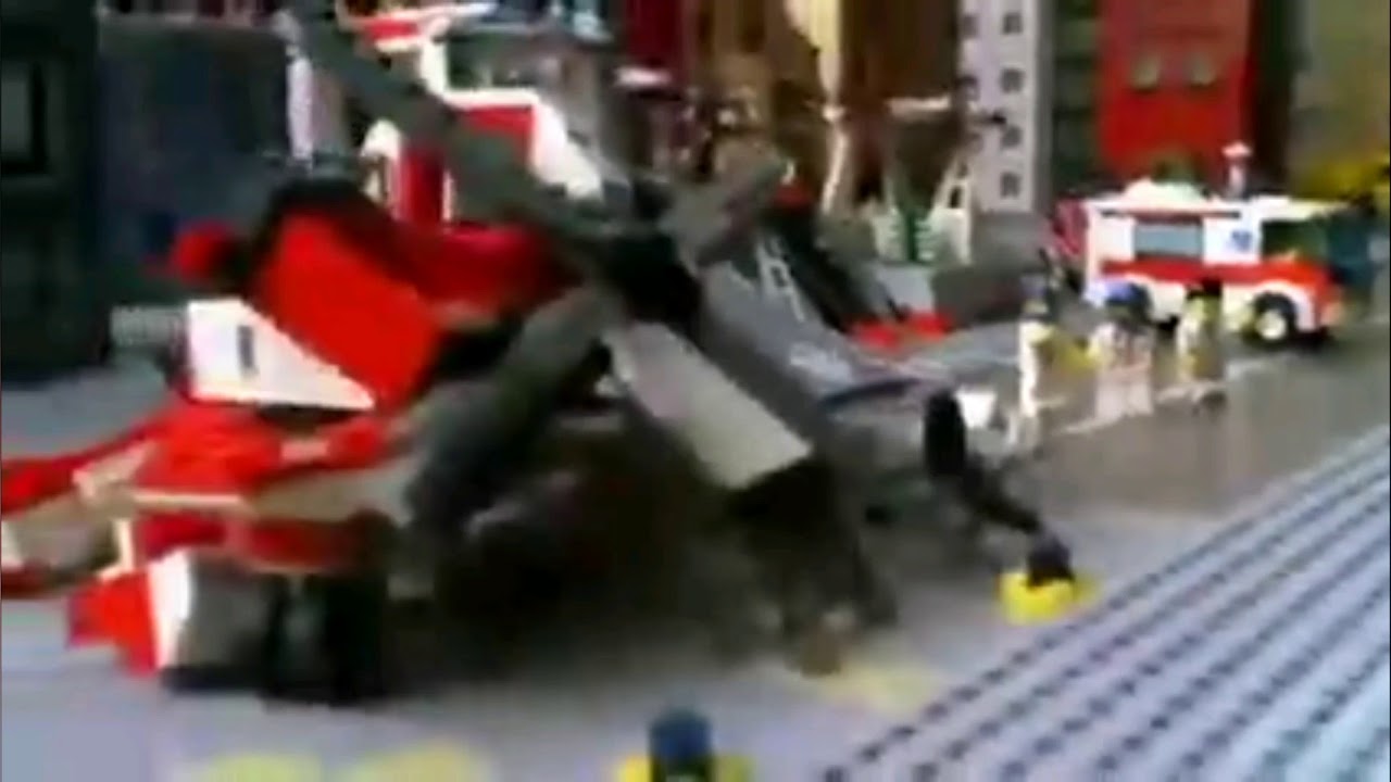 A man has fallen into the river in Lego City but nobody rescues the man ...