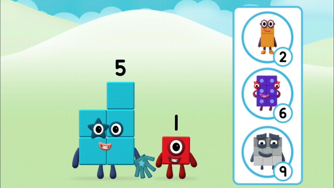 Learn Number 4 - 6 with Numberblocks Hide and Seek - YouTube