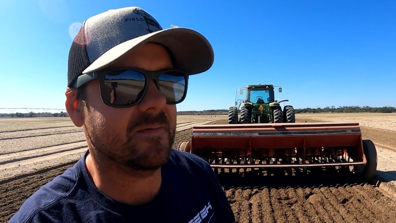 Planting Oats With A 41 Year Old Grain Drill - YouTube
