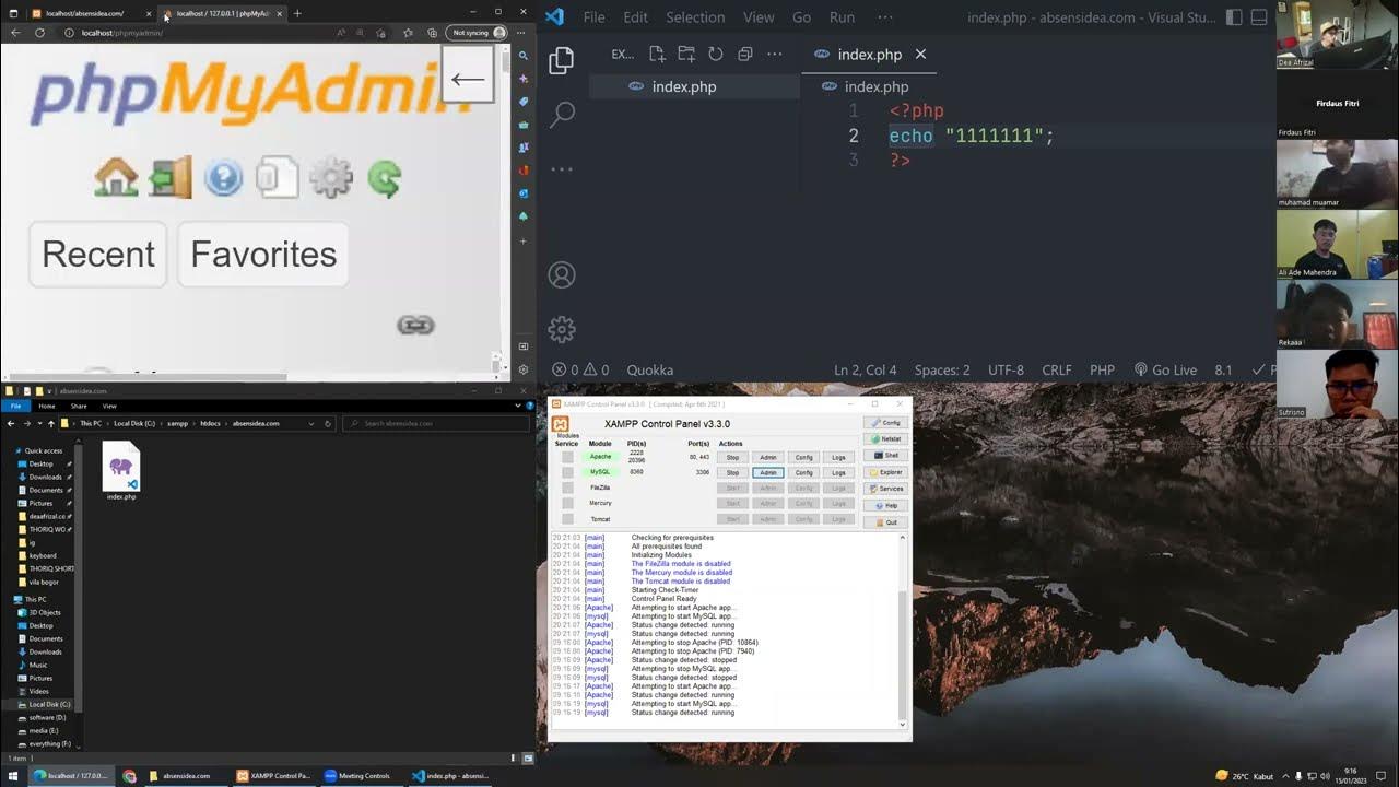 Belajar LOGIC PHP & MYSQL | Web Absensi Sederhana - PART I - YouTube