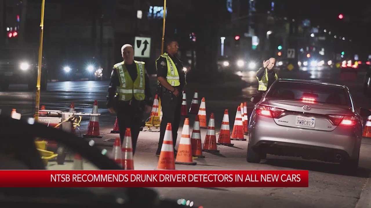 NTSB recommends drunk driver detectors in all new cars - YouTube