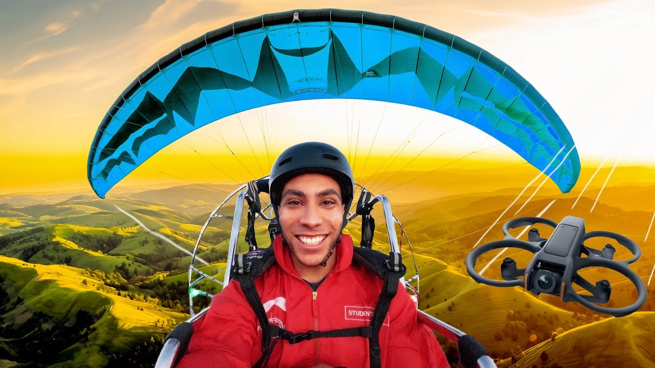 Paramotor Chasing with FPV Drones + My First Flight! - YouTube