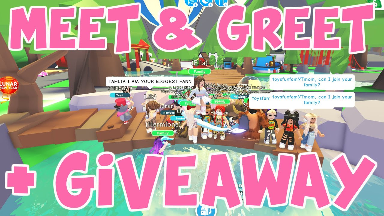 Adopt Me! - Baku Giveaway & playing fans LIVE Join the fun - YouTube