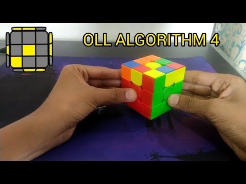 OLL ALGORITHM 4 IN 3X3X3 CUBE WITH FINGER TRICKS - YouTube