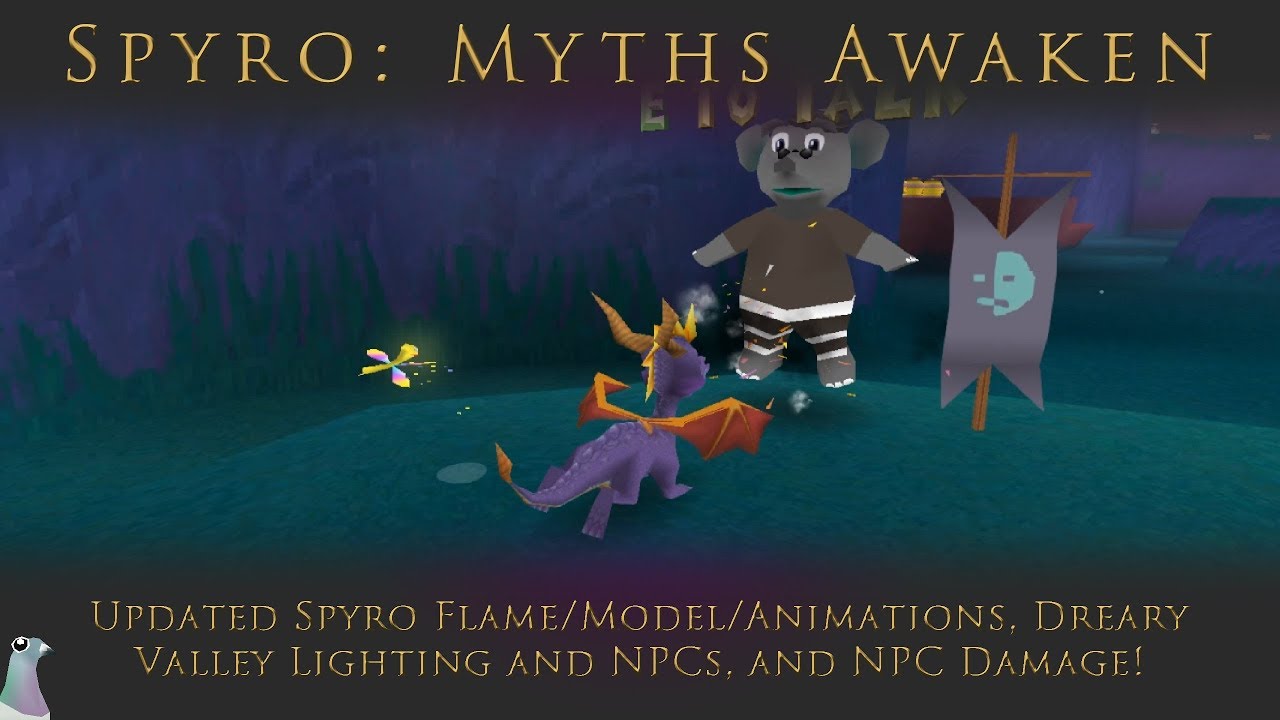Spyro: Myths Awaken | Updated Spyro Flame/Model/Animations, Dreary ...